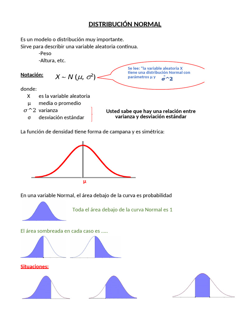 Distribución Normal | PDF | Distribución normal | Matemáticas Aplicadas