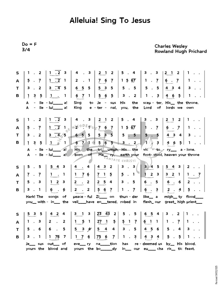 Alleluia! Sing To Jesus | PDF