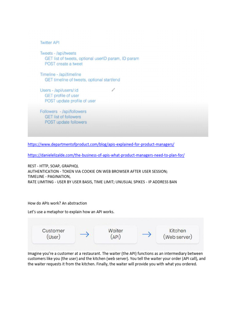 API basics | PDF | World Wide Web | Internet & Web API basics | PDF | World Wide Web | Internet & Web