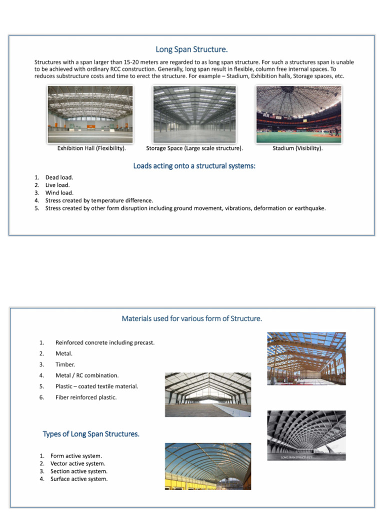 Long Span Structure Lec 2024 | PDF