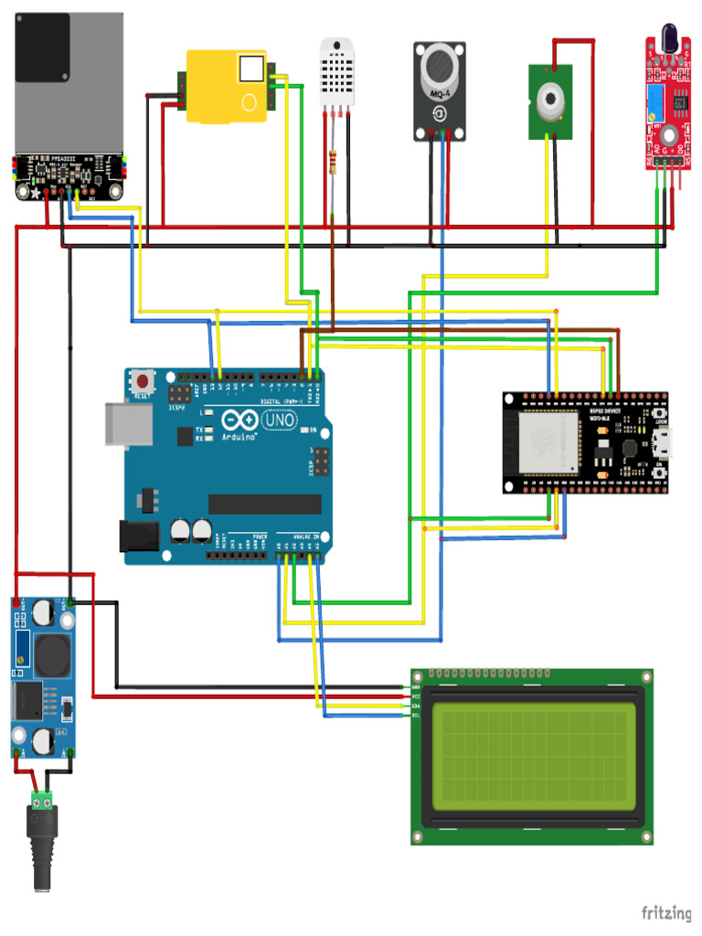 Air Quality Monitor Circuit Diagram | PDF