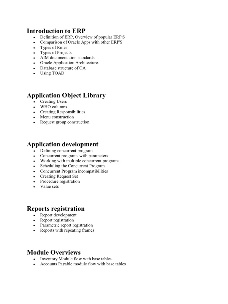Introduction To ERP1 | PDF