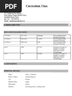 Matrimonial Resume CV | PDF