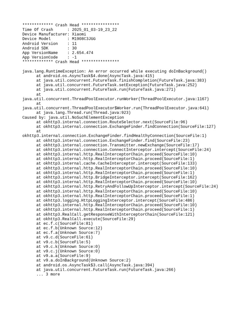 Mod Menu Crash 2025 01 03-19 23 22 | PDF | Java (Programming Language) | Operating System Families