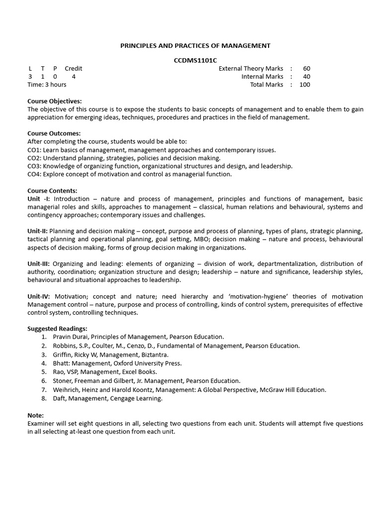 Bba Syllabus New NEP | PDF | Microeconomics | Economics