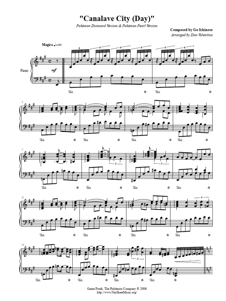 Pokemon Diamond Version Pokemon Pearl Version - Canalave City Day | PDF