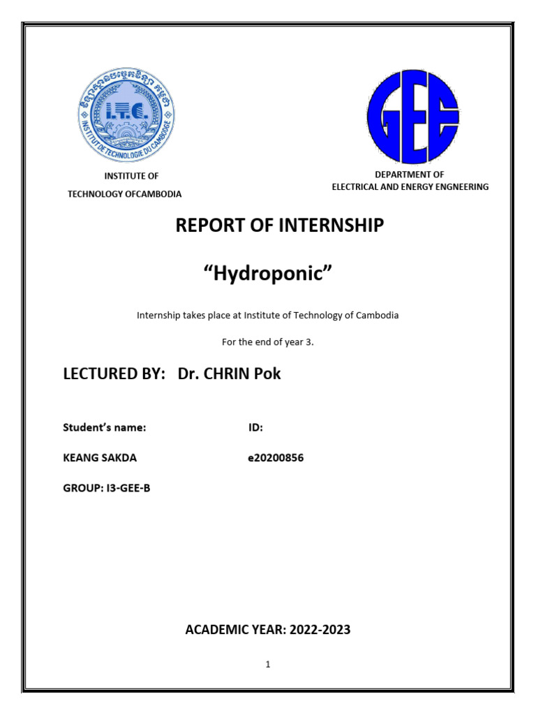 Hydroponic Keang Sakda | PDF | Hydroponics | Agriculture