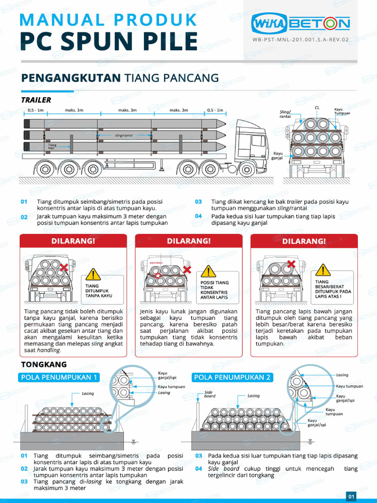 1718078687-Manual Produk PC SPUN PILE A4 Rev9 | PDF