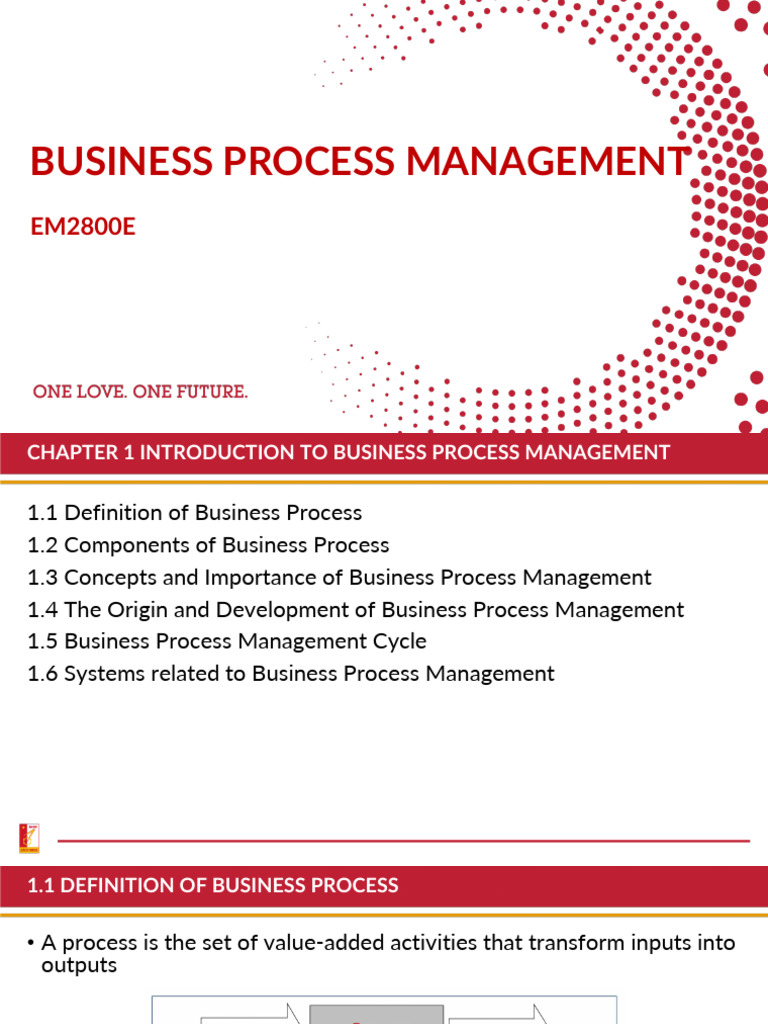 Chapter 1 | PDF | Business Process | Business Process Management