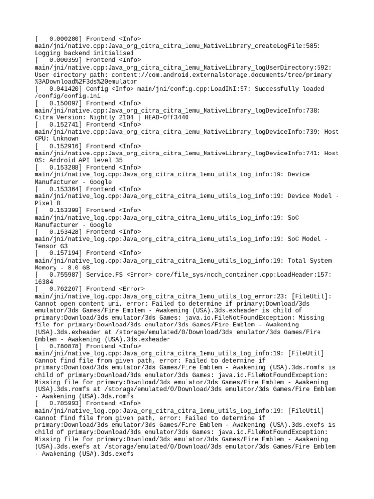 citra_log.txt.old | PDF | The Legend Of Zelda | Nintendo