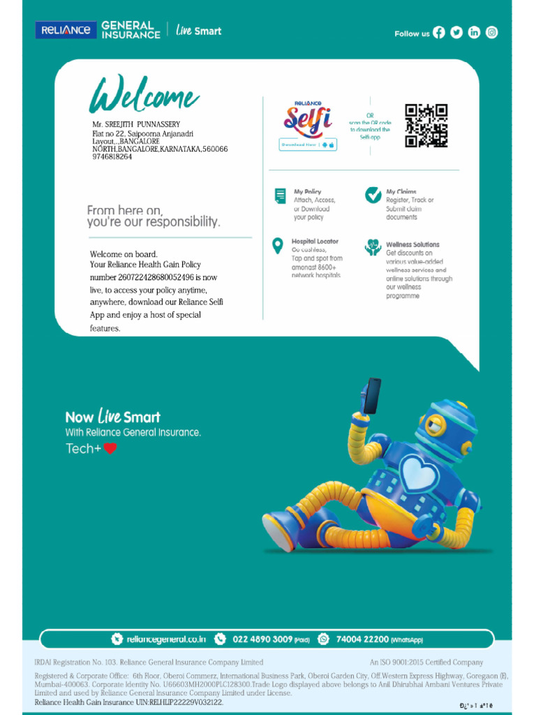 Health Relaince Suma | PDF