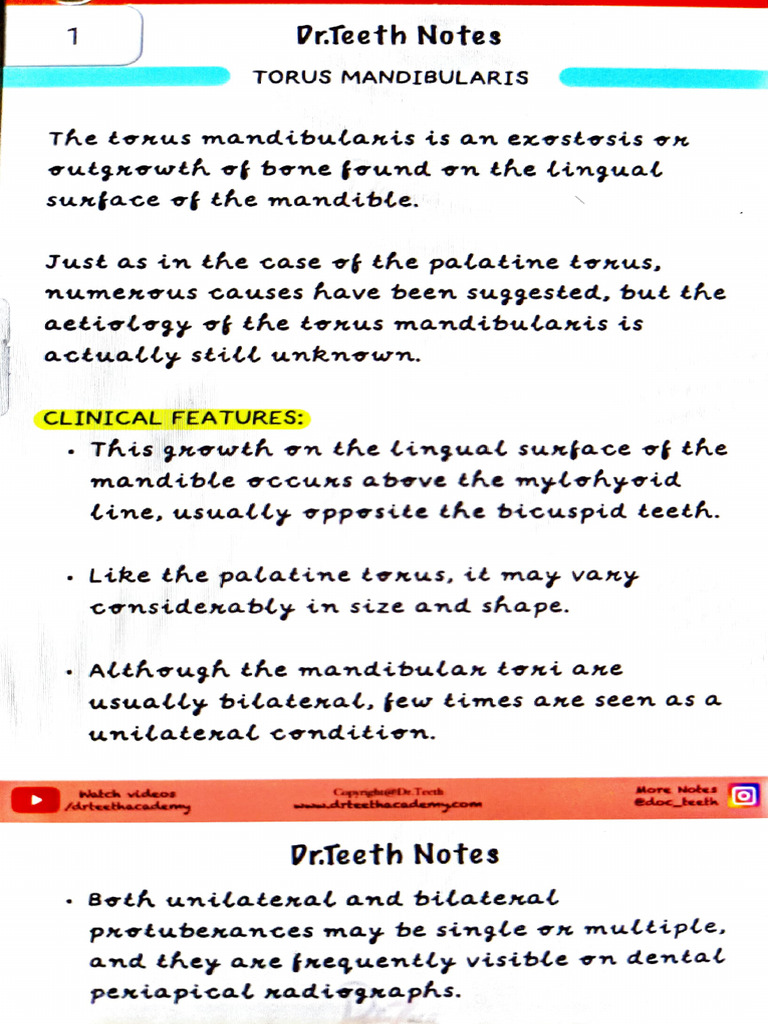 torus mandibularis | PDF