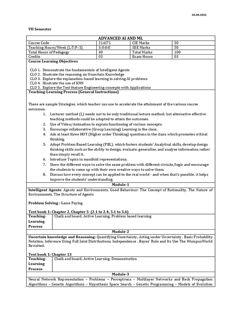 Advanced AI & ML | PDF | Artificial Neural Network | Artificial ... Advanced AI & ML | PDF | Artificial Neural Network | Artificial ...