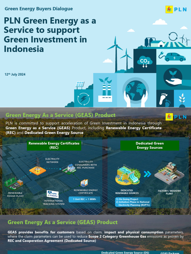 PLN Green Energy As Service (GEAS) - Green Energy Buyers Dialogue | PDF ...
