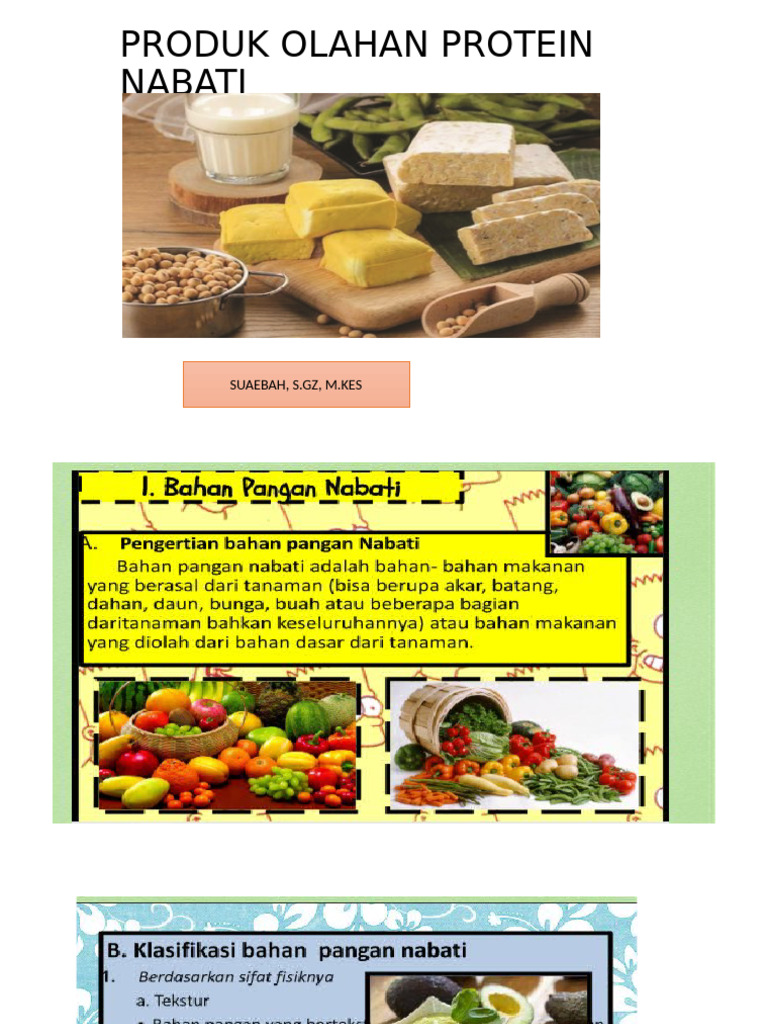 Produk Pangan Protein Nabati | PDF