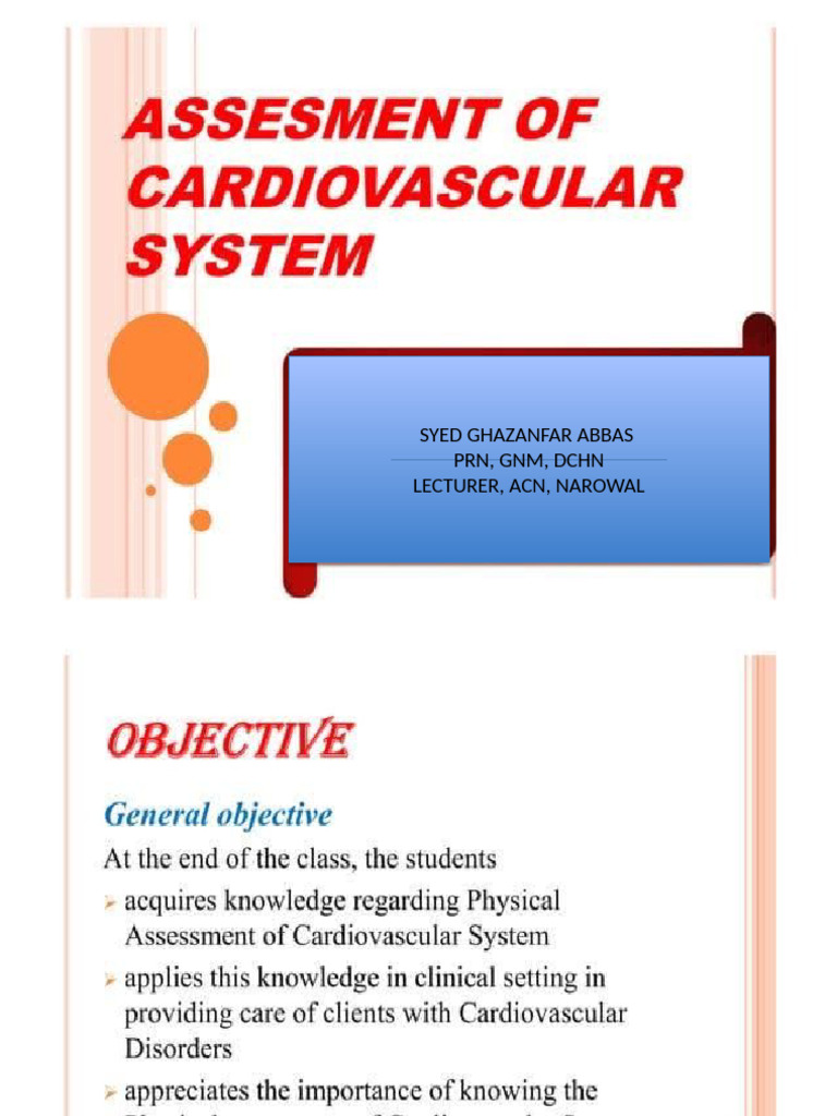 Cardiovascular Unit 4 H.A | PDF