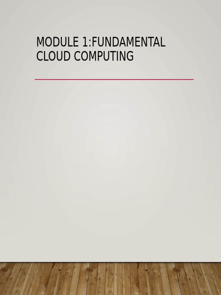 Fundamental Cloud Computing Guide | PDF