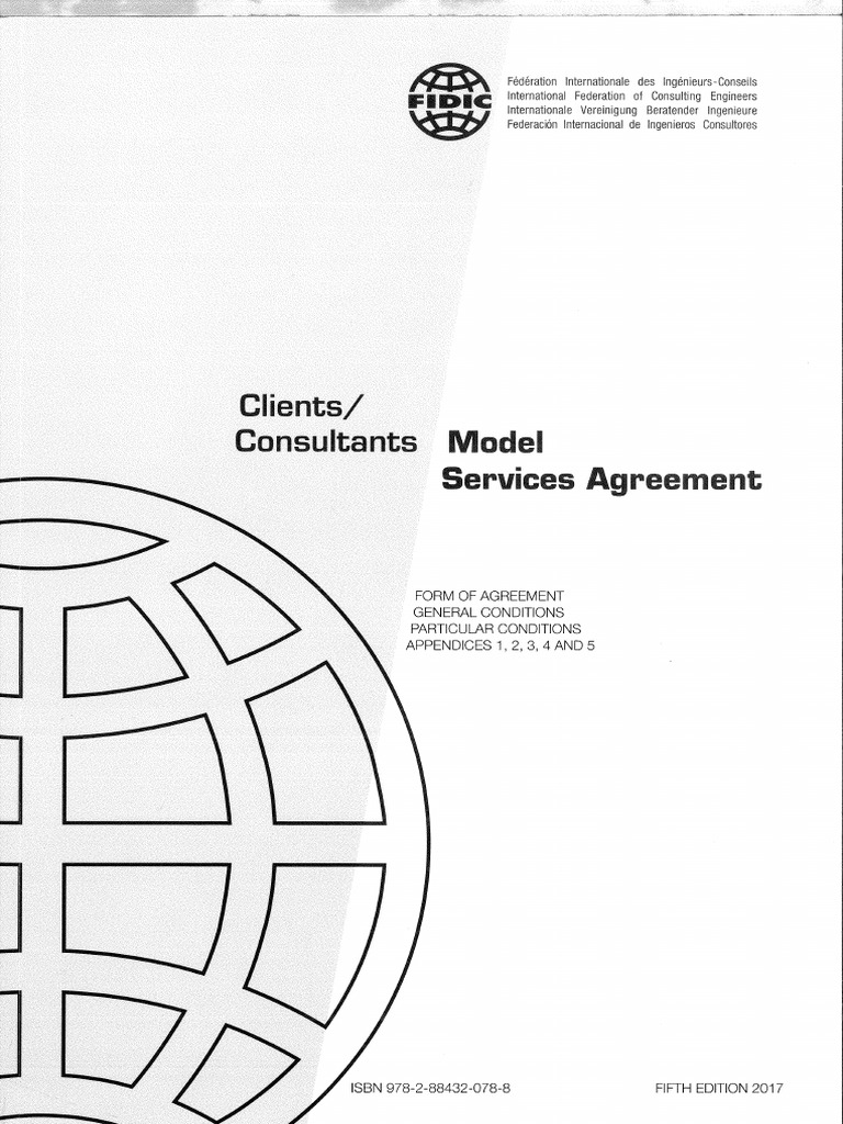 FIDICT _ Client Consultants Model Service Agreement_2017 | PDF