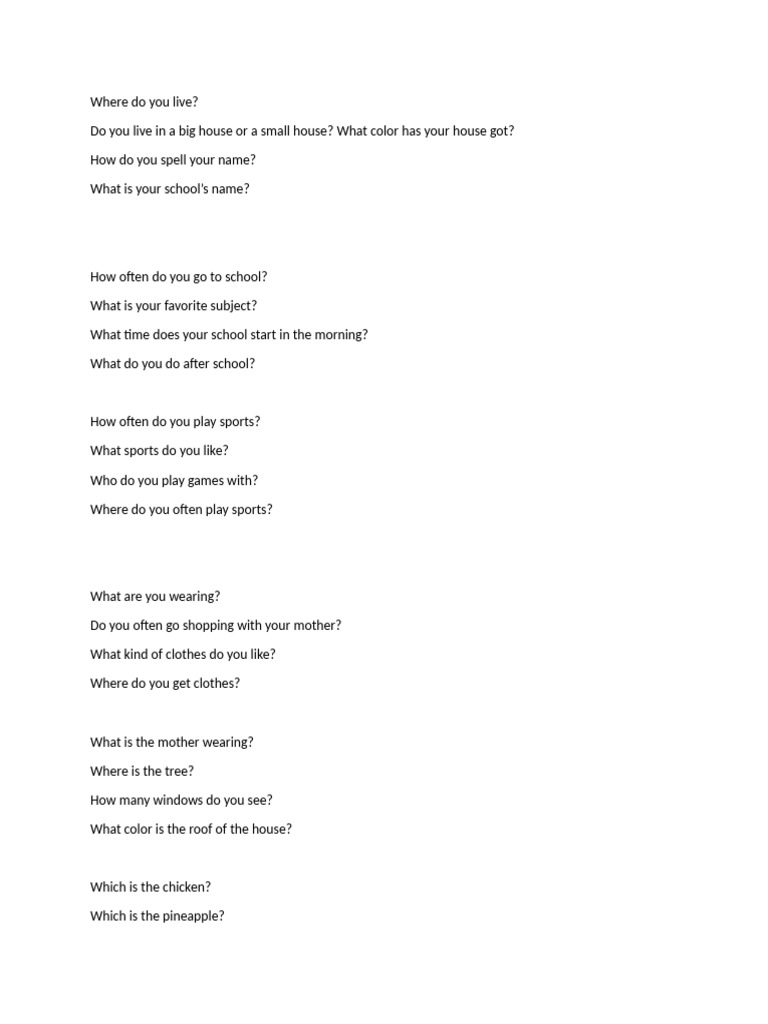 Script Starter Speaking | PDF