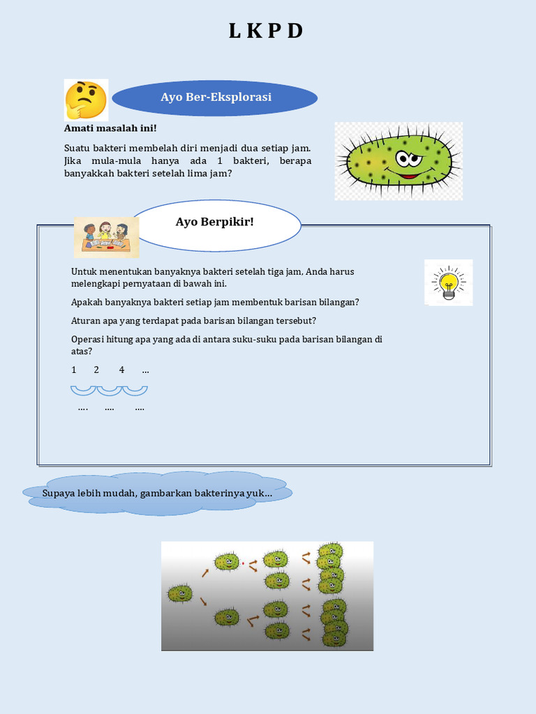 LKPD Barisan Dan Deret Geometri | PDF