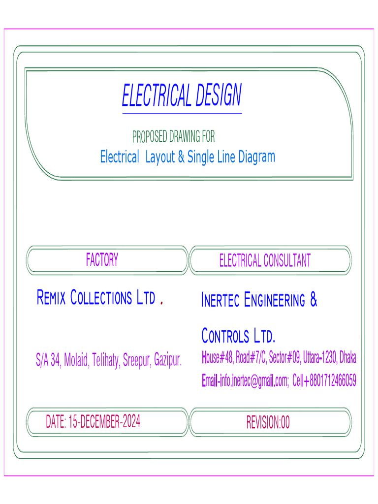 Factory Electrical Layout Plan | PDF | Electric Power | Electrical ...