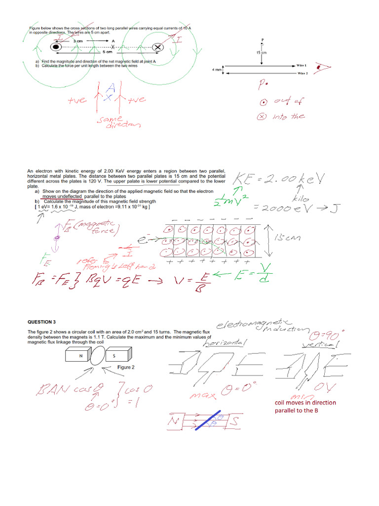 Discussion On Magnetic Field and Emf-23.7.22 | PDF