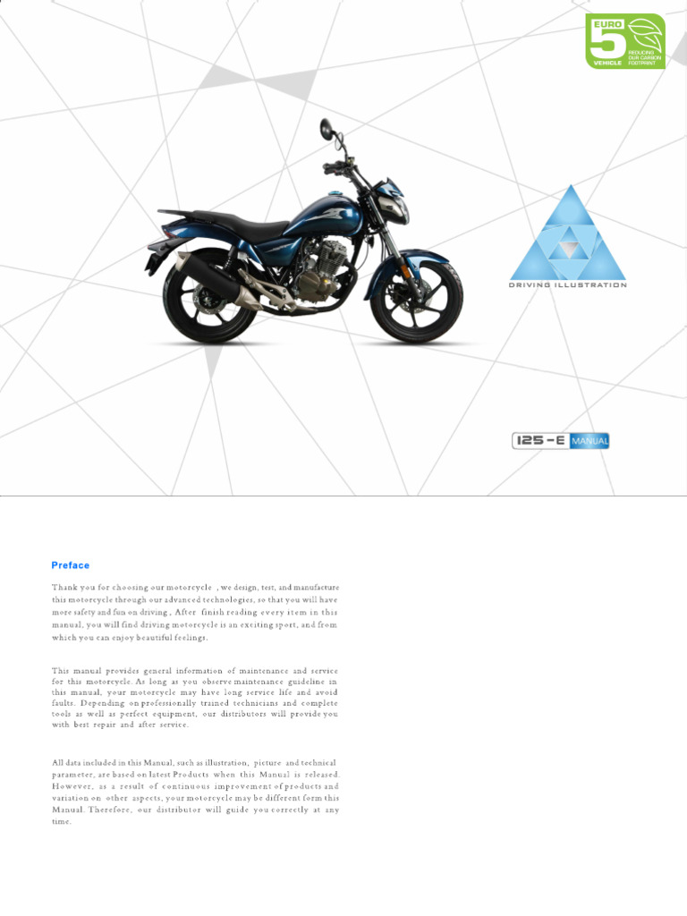 ZT125 E Mantis Users Manual Euro 5 | PDF