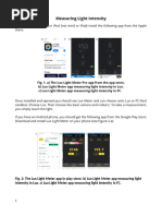 Measure Light Intensity with Lux Meter | PDF | Lighting | Light
