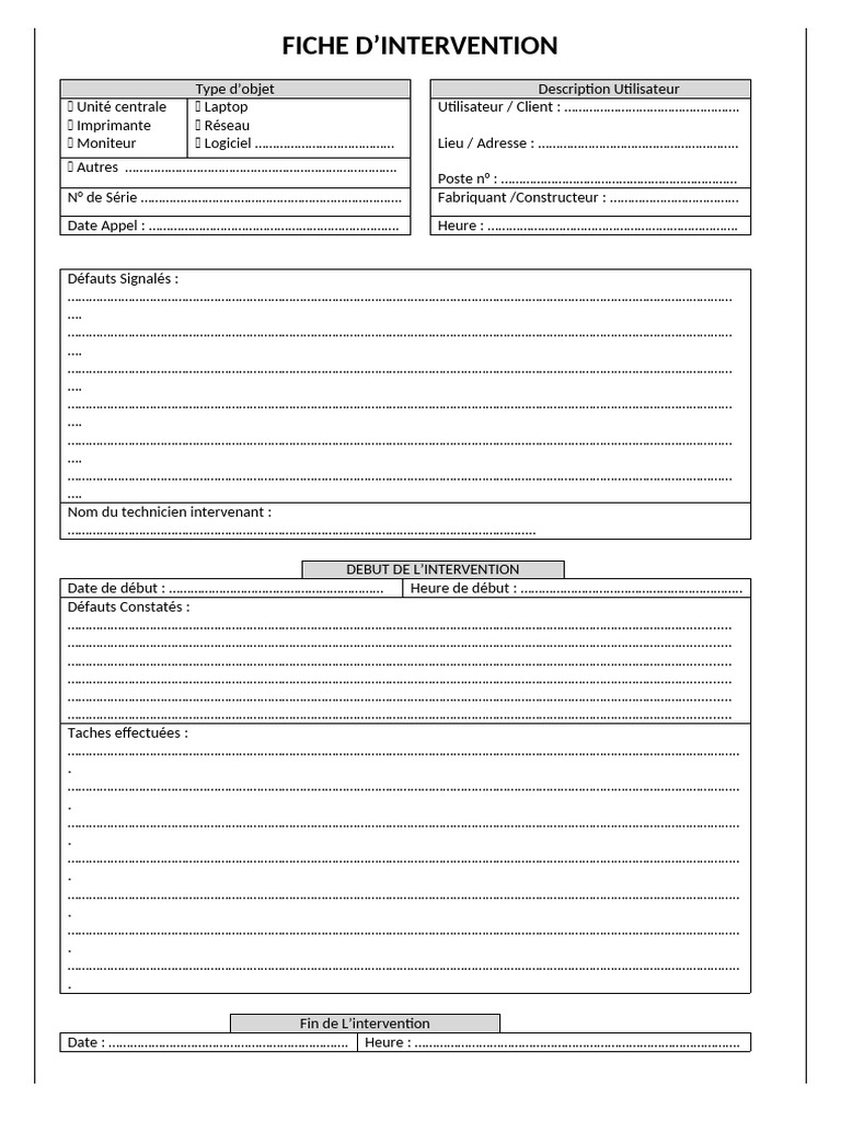 30 - Fiche-Intervention | PDF