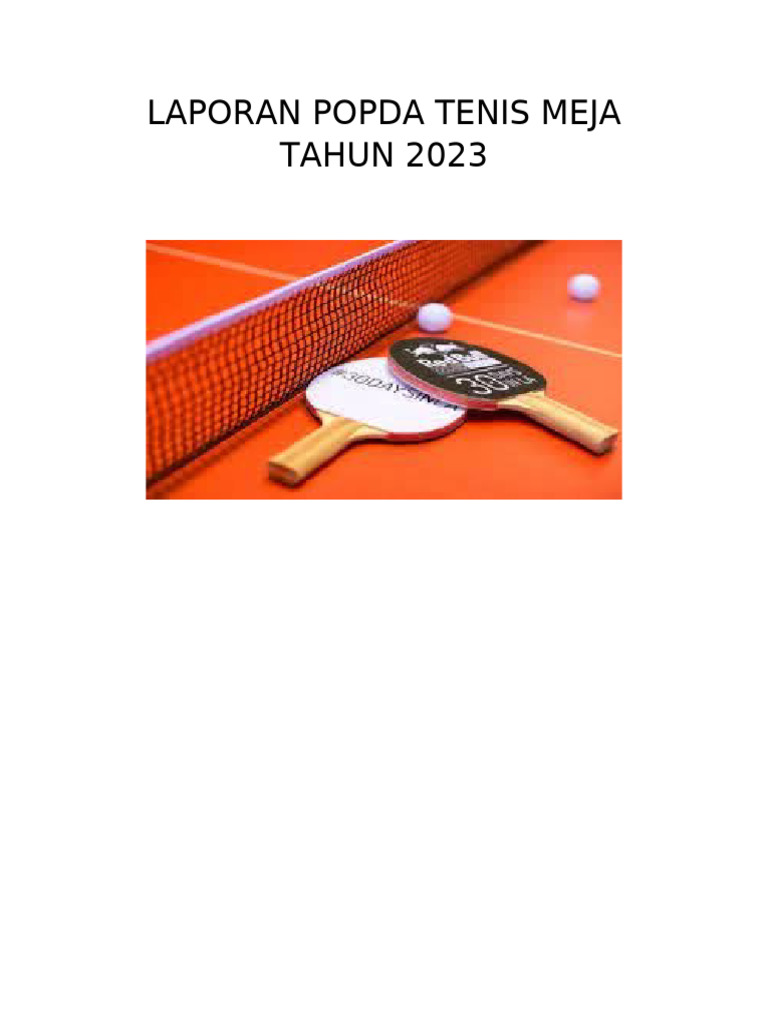 laporan tenis meja | PDF