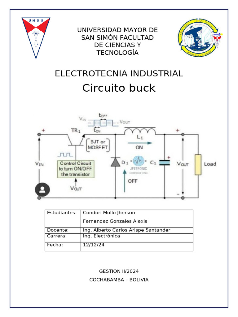Circuito Buck | PDF | Red eléctrica | Electrónica