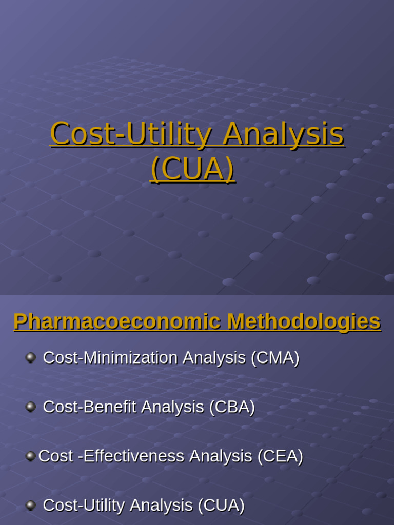 Cost-Utility Analysis in Healthcare | PDF | Health Care