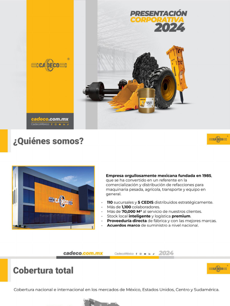 AAA Presentación Corporativa Cadeco 2024 | PDF