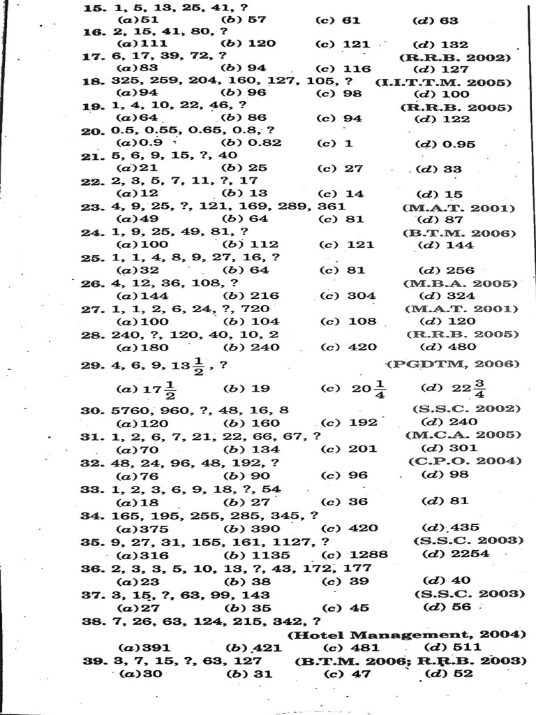 Reasoning Set 1 | PDF
