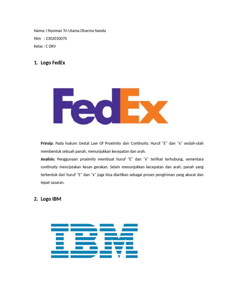 Analisis Prinsip Gestalt pada 10 Logo Terkenal | PDF