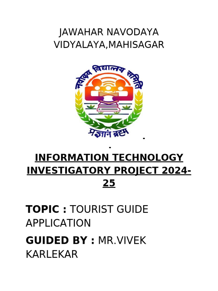 About Tourist Guide Application | PDF | Android (Operating System ...