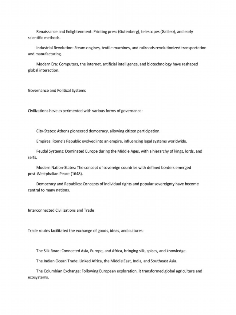 Human Civilisation 3 | PDF