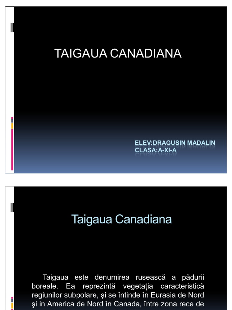 Taigaua Canadiana | PDF