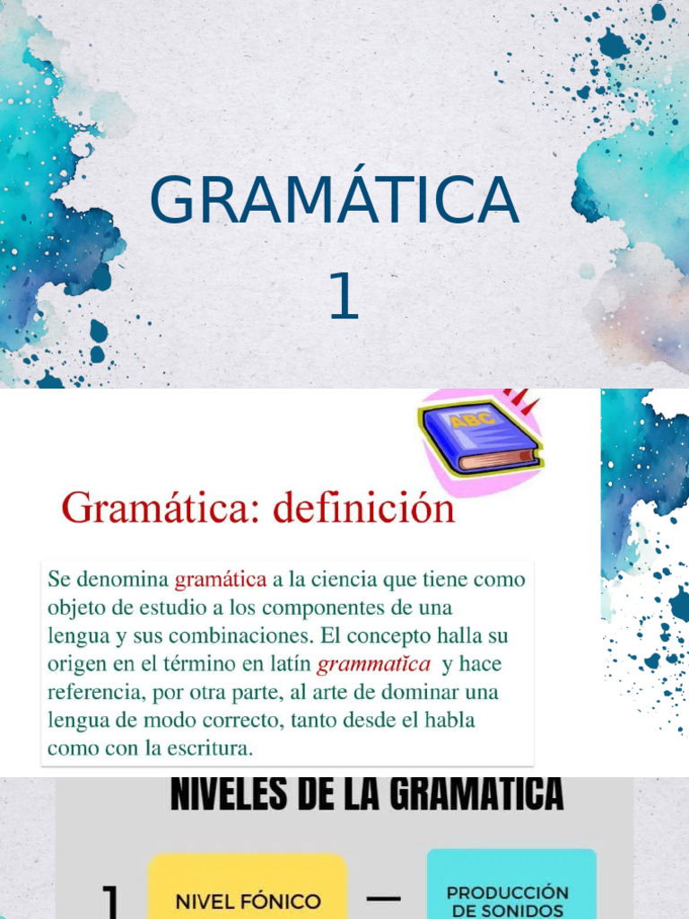 Gramática 1 2024 | PDF
