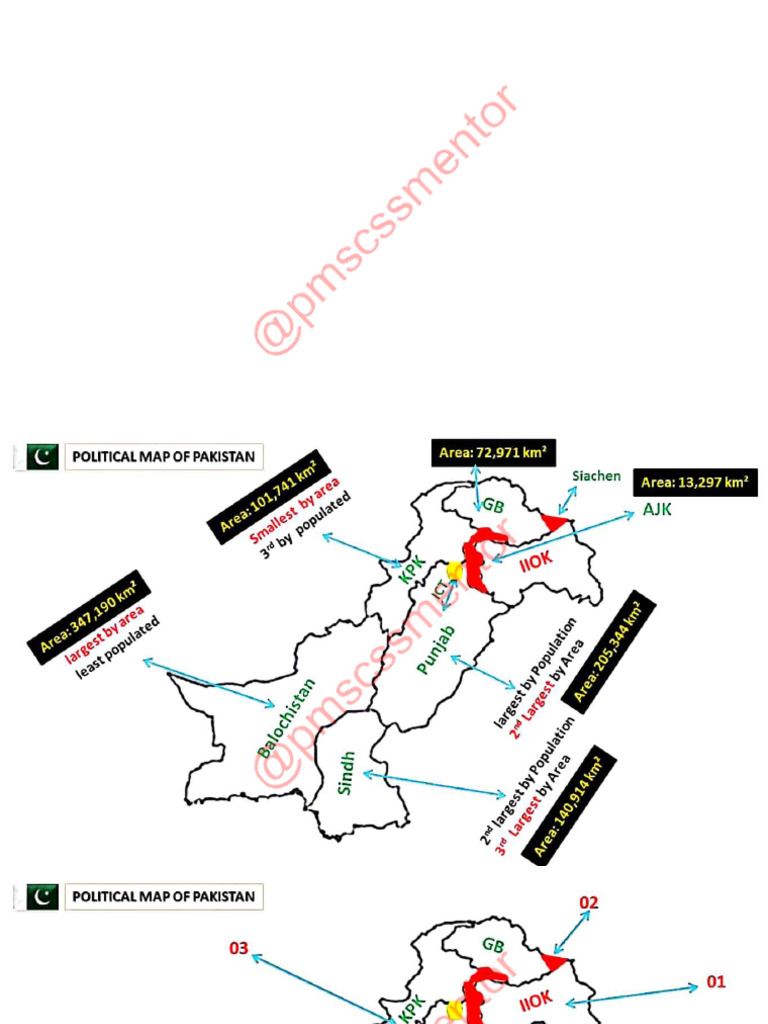 Political Map and Geography of Pakistan | PDF | Earth Sciences | Landscape