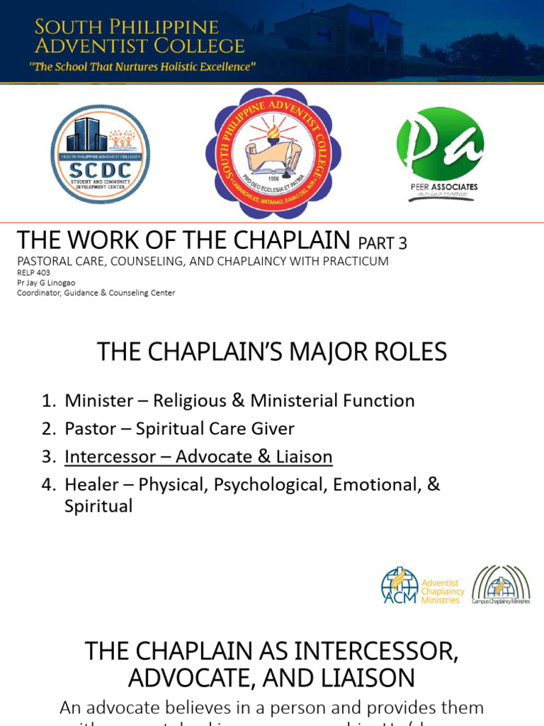 Chaplaincy Roles in Pastoral Care | PDF | Chaplain | Fear