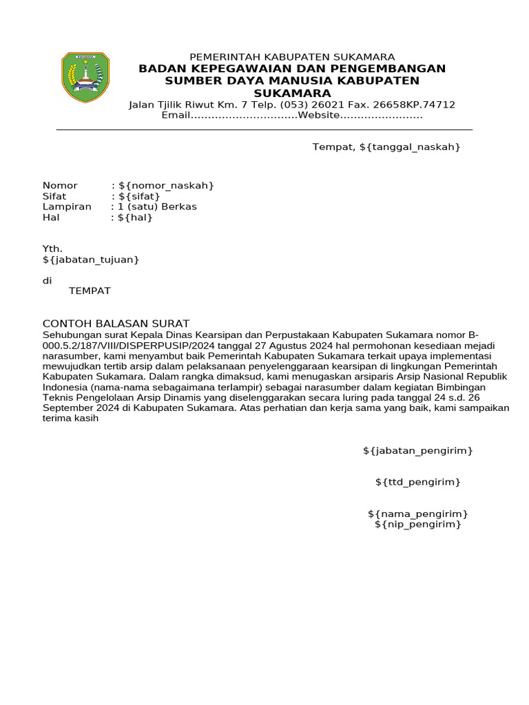 Contoh Dokumen Pelatihan Srikandi Kirim | PDF