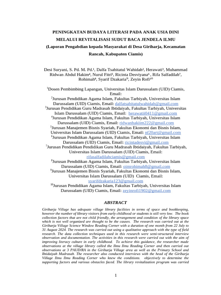 AIPM REVITALISASI SUDUT BACA | PDF