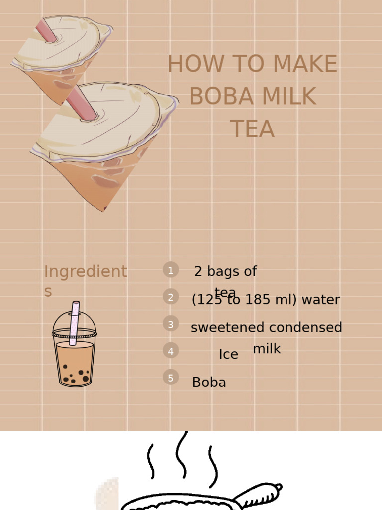Boba Milk Tea Recipe Guide | PDF