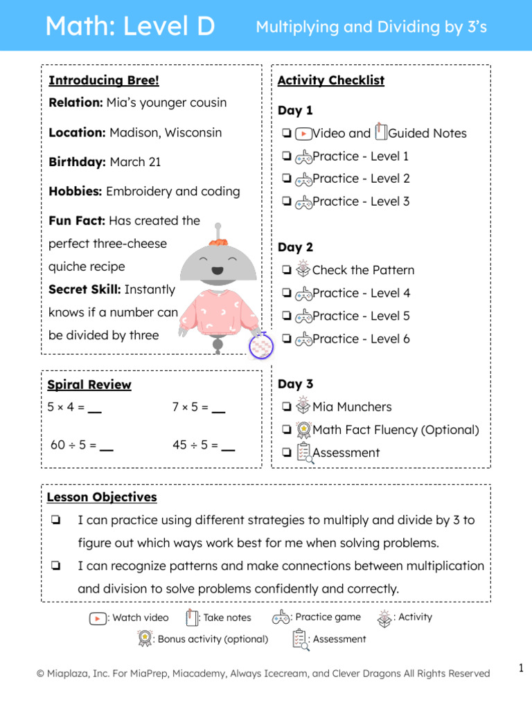 MAD+3.5.1+Student+PDF | PDF | Division (Mathematics) | Mathematics