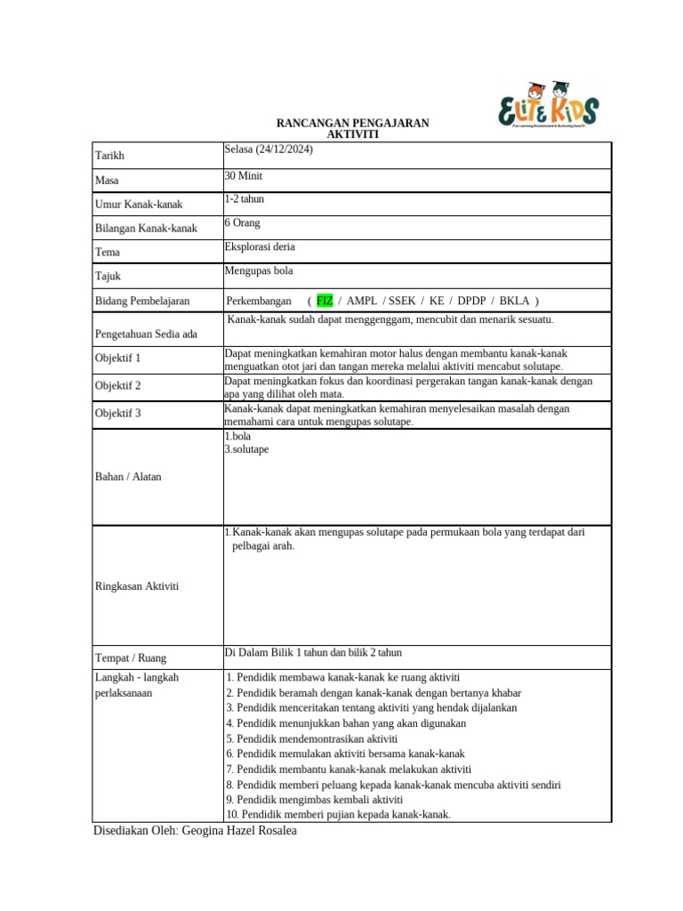 RPA 1 - 2 Years | PDF