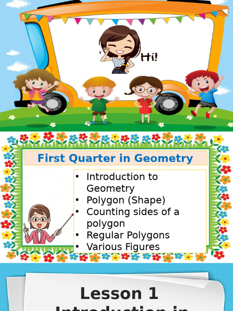 Lesson 1 Day 1 - Introduction To Geometry | PDF