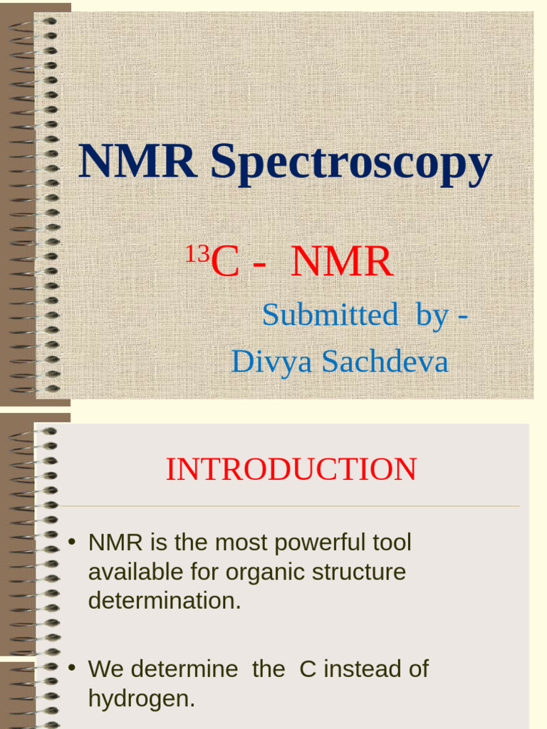 C NMR | PDF