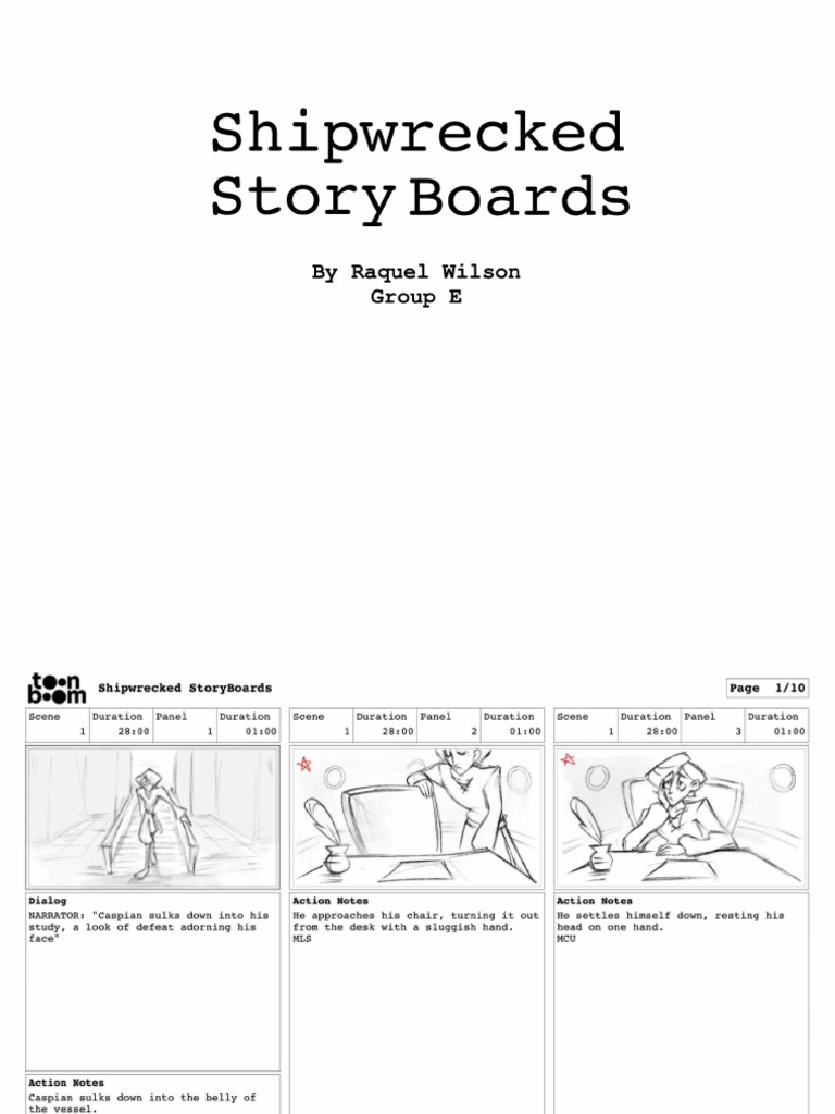 Shipwrecked Storyboards | PDF