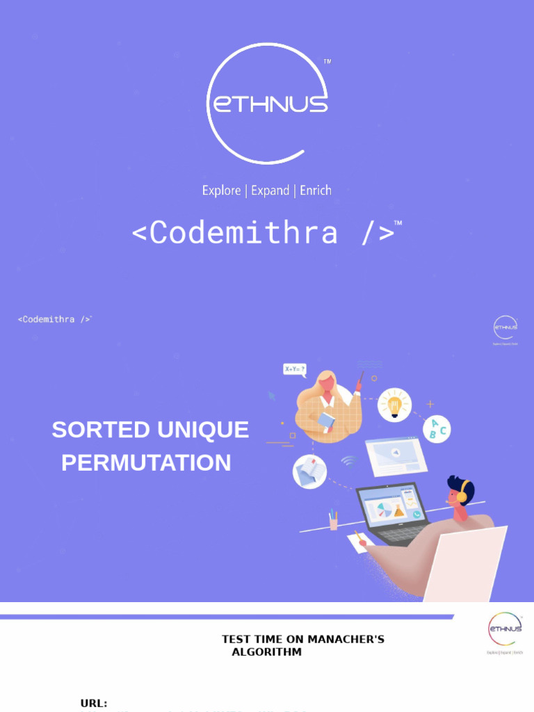 Sorted Unique Permutation | PDF | Permutation | String (Computer Science)